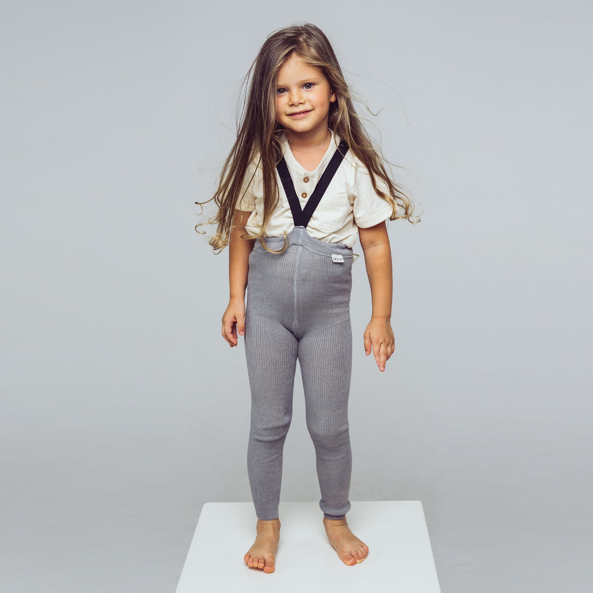 Dětské legíny (kamaše) s kšandami - PEQNE CZ